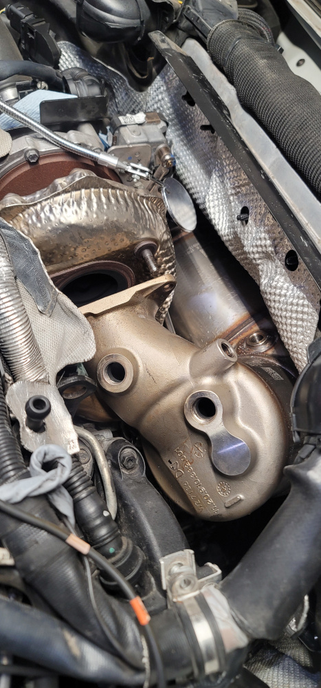 Audi A8L TDI (D4) delete downpipe, firewall, "Plenum Chamber Bulkhead ...